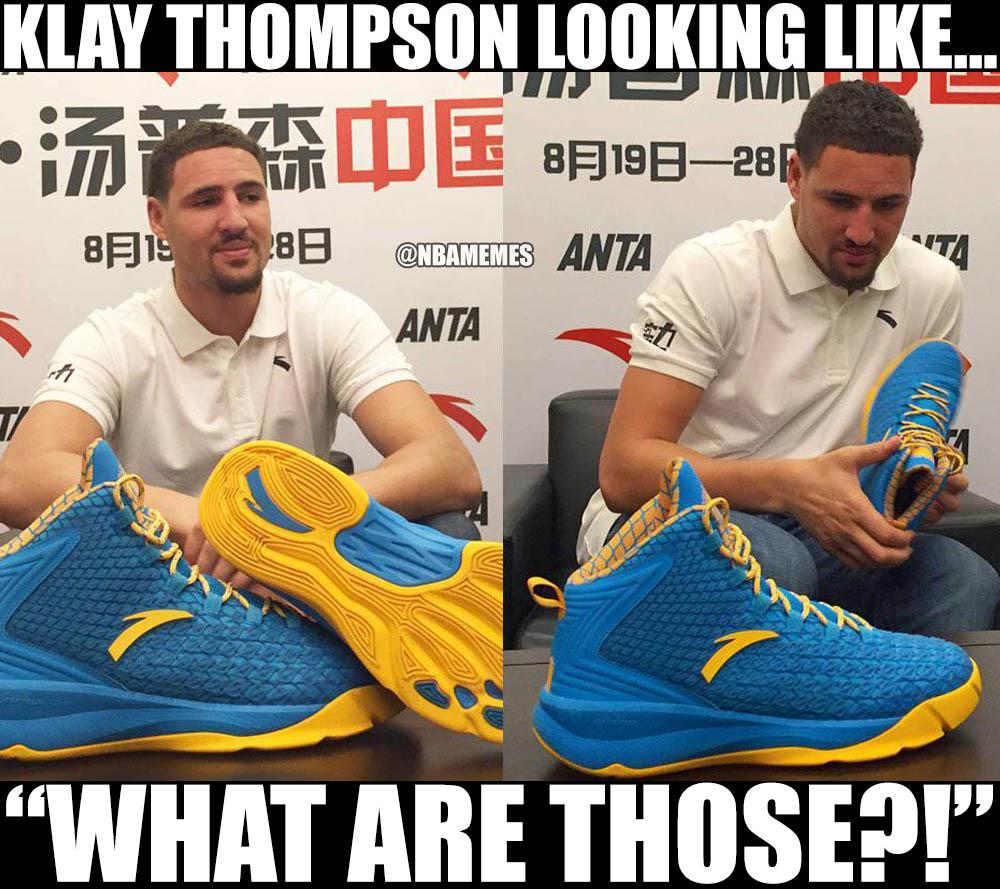 Klay Thompson Meme NBA Memes On X: "Klay Thompson Looks Thrilled With