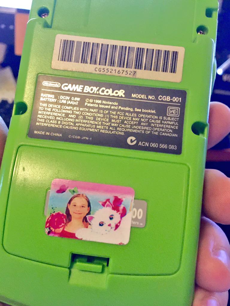 Gameboy Color Back