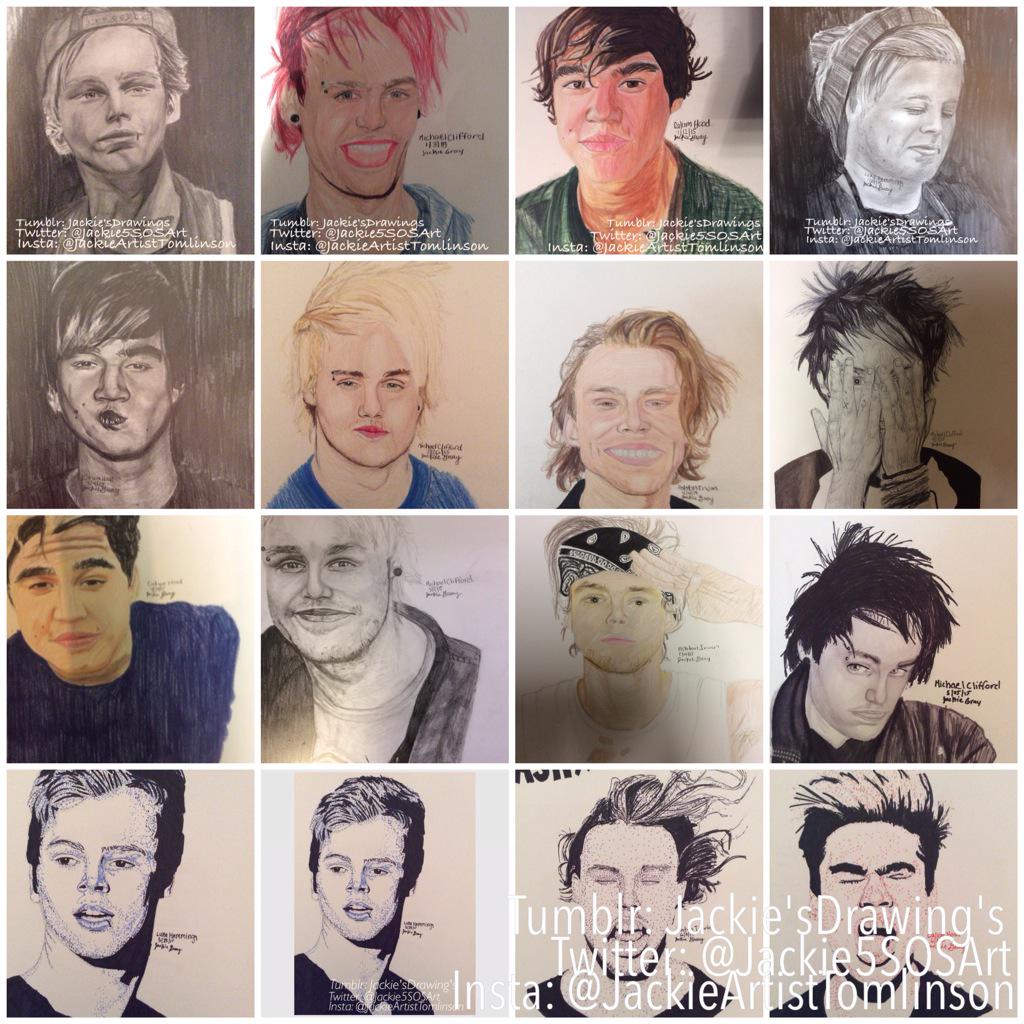 5sos Collage Tumblr Drawing