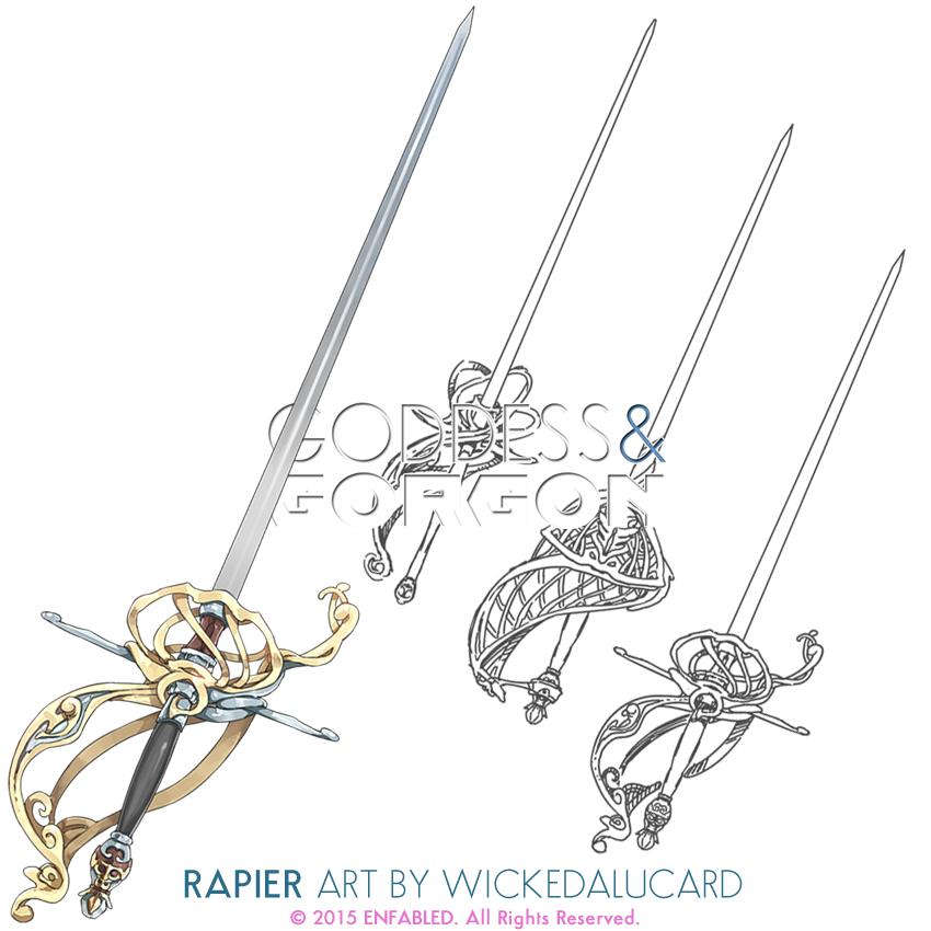 Rapier Sword Drawing
