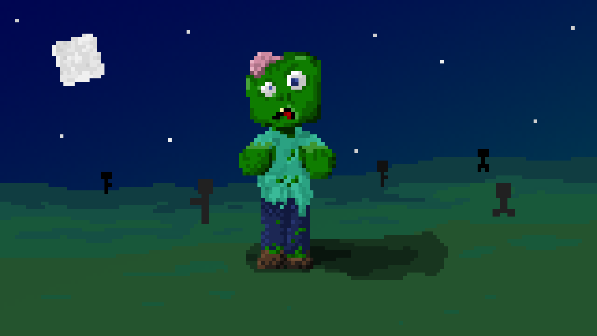 Zombie Pixel Art Minecraft