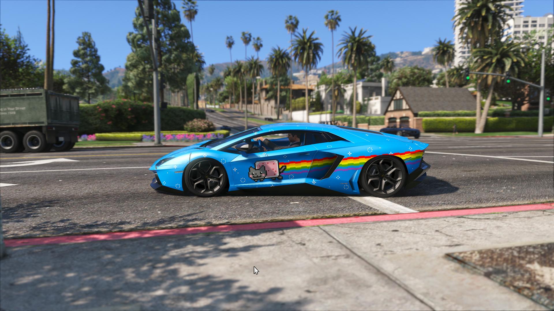 Nyan Cat Lamborghini Wallpaper
