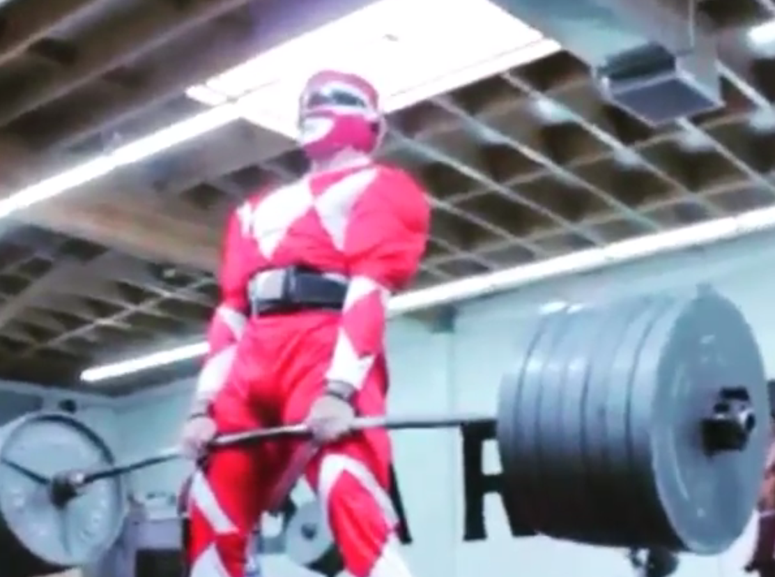 VIDEO: Bodybuilder puts on red Power Ranger suit, deadlifts 675 pounds ...