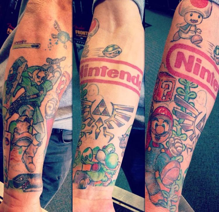 Nintendo Tattoo Sleeve