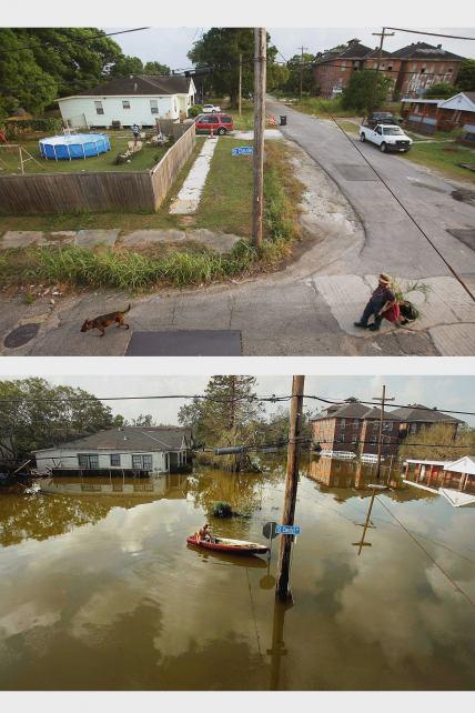 El antes y después del huracán Katrina a 10 años de la tragedia. Aquí ...