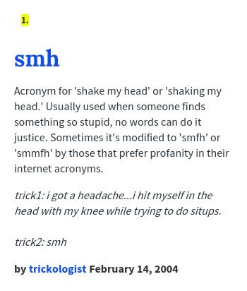 Smh Meaning