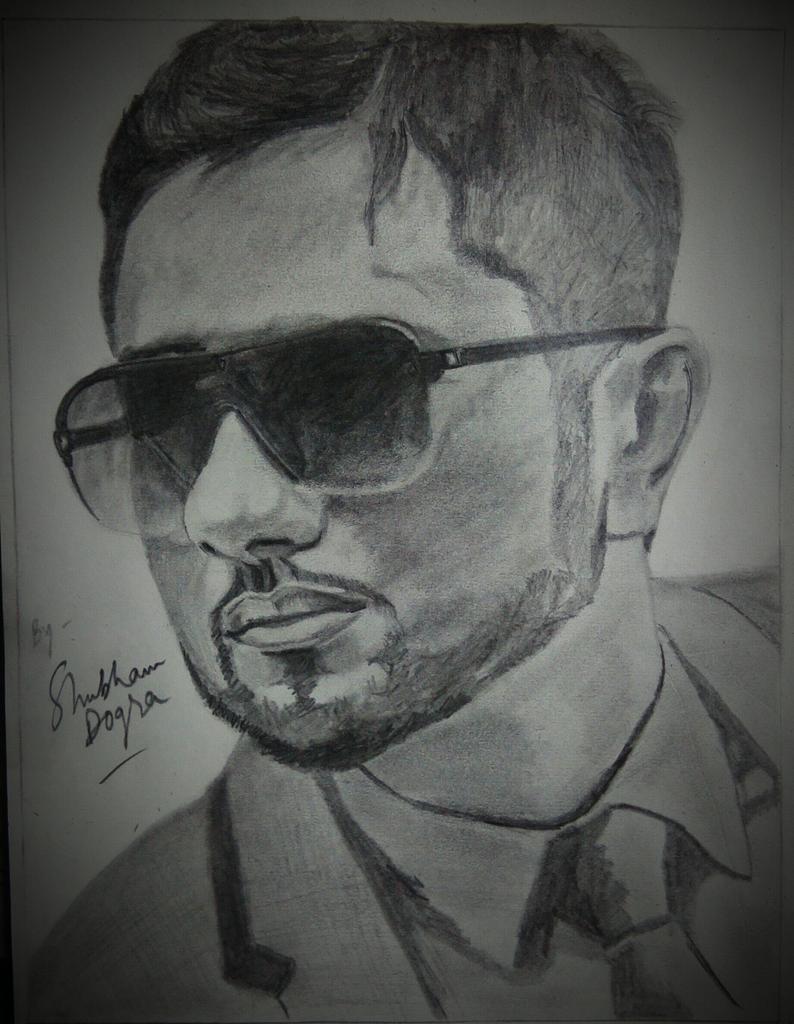 Drawing Yo Yo Honey Singh Sketch Youtube