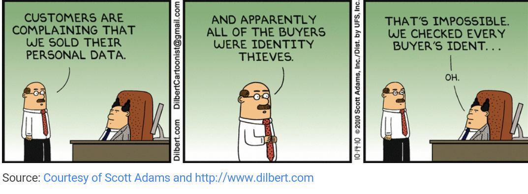 Ingeniero Dilbert on Twitter: "Thanks #Dilbert:-) #datascience #databreach #privacy #analytics # ...