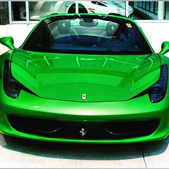 Lime Green Ferrari 458 Italia