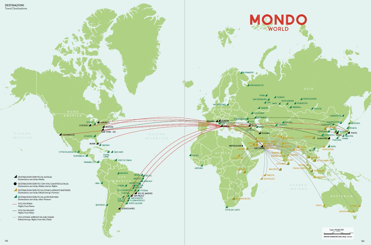 Alitalia Route Map