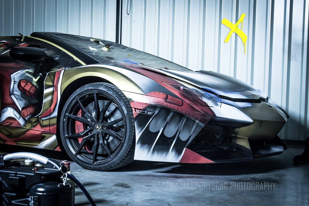 Iron Man Car Paint Job
