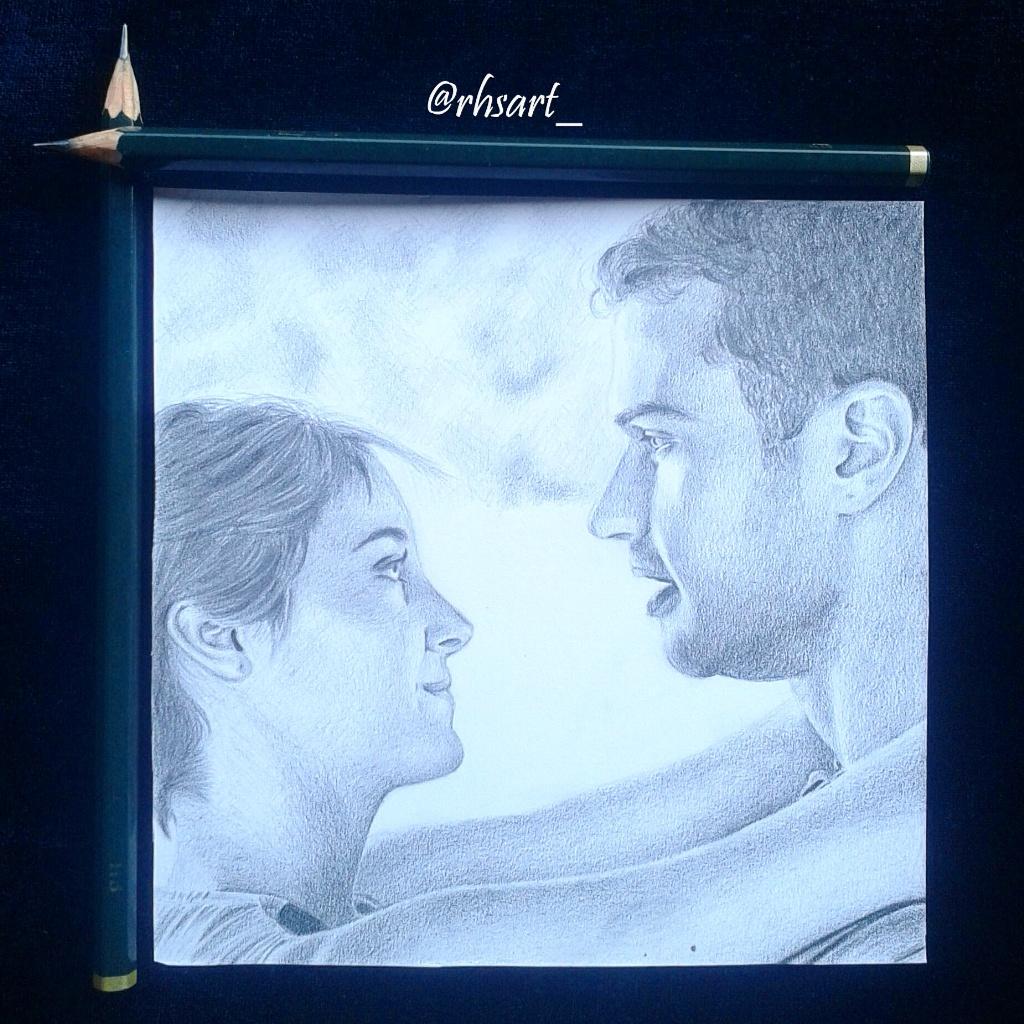 Tris And Four Drawing