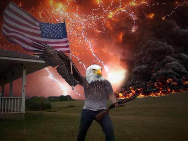 American Eagle Meme Waterboard