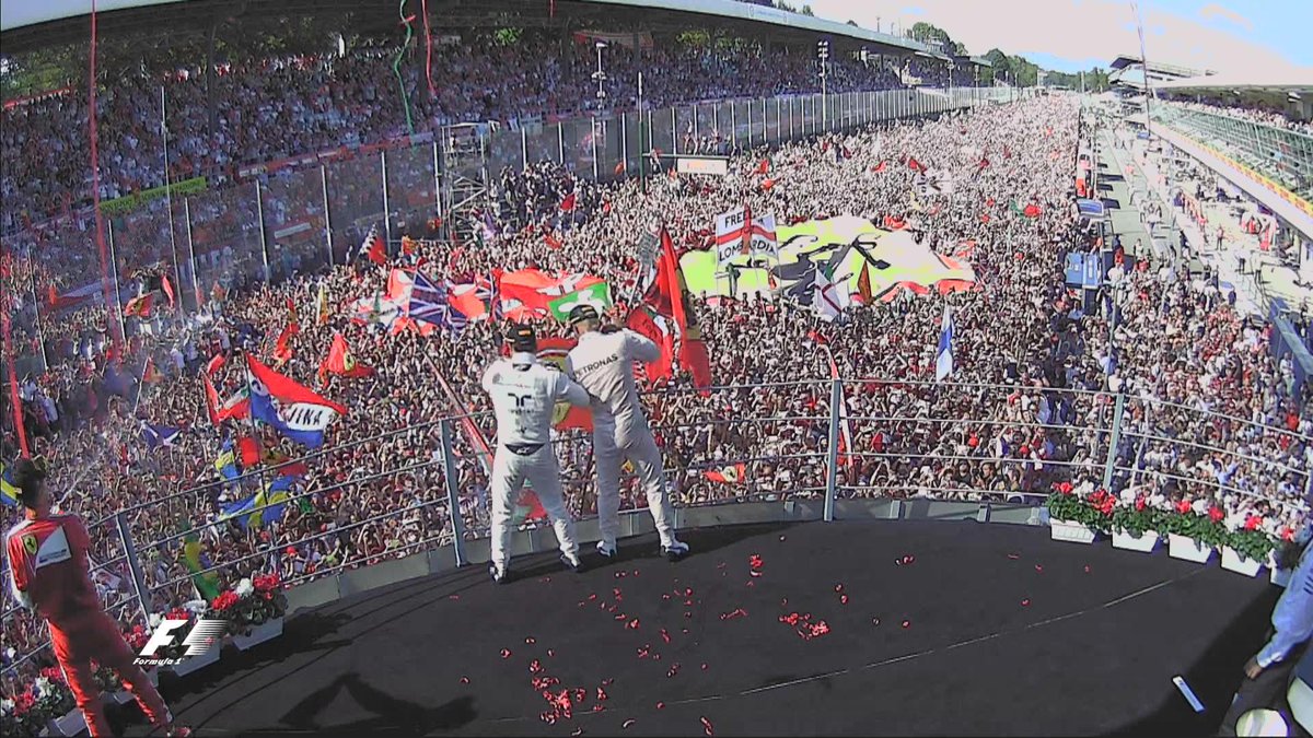 HAMILTON: "Look at this crowd. It's incredible. My team is remarkable ...