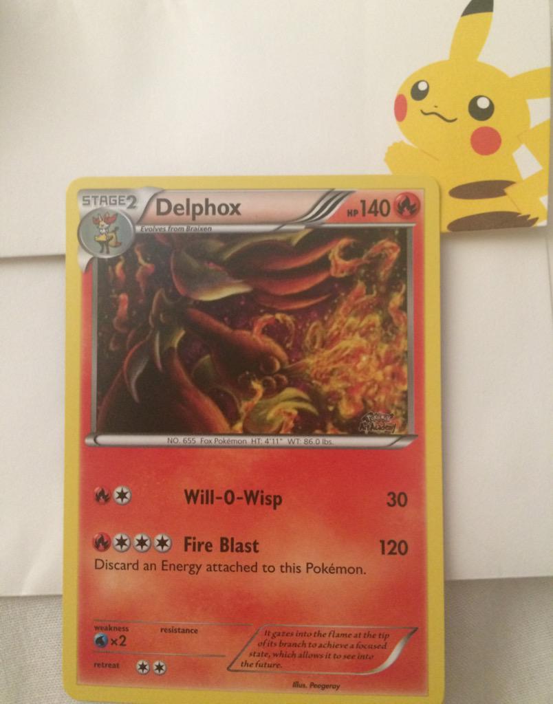 Delphox Pokemon Card
