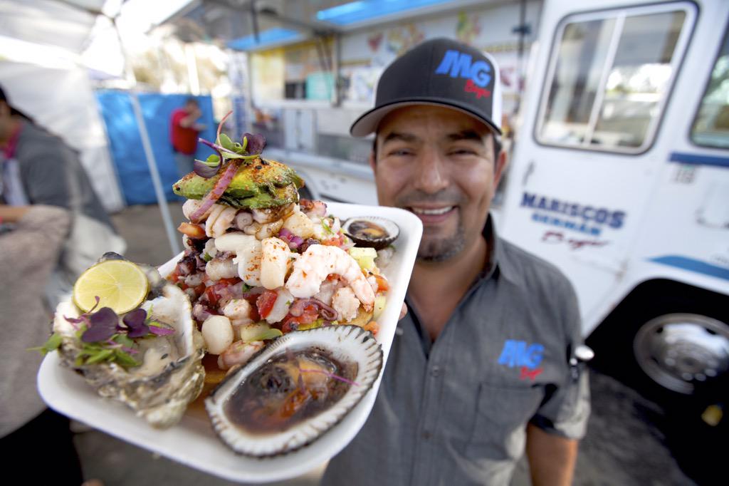 Jorge Fuentes' crazy delicious Tostada Loca Mariscos Germán in San ...