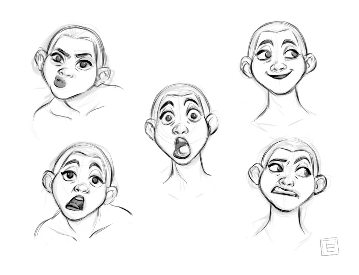 「Expression sheet 」TBchoiの漫画