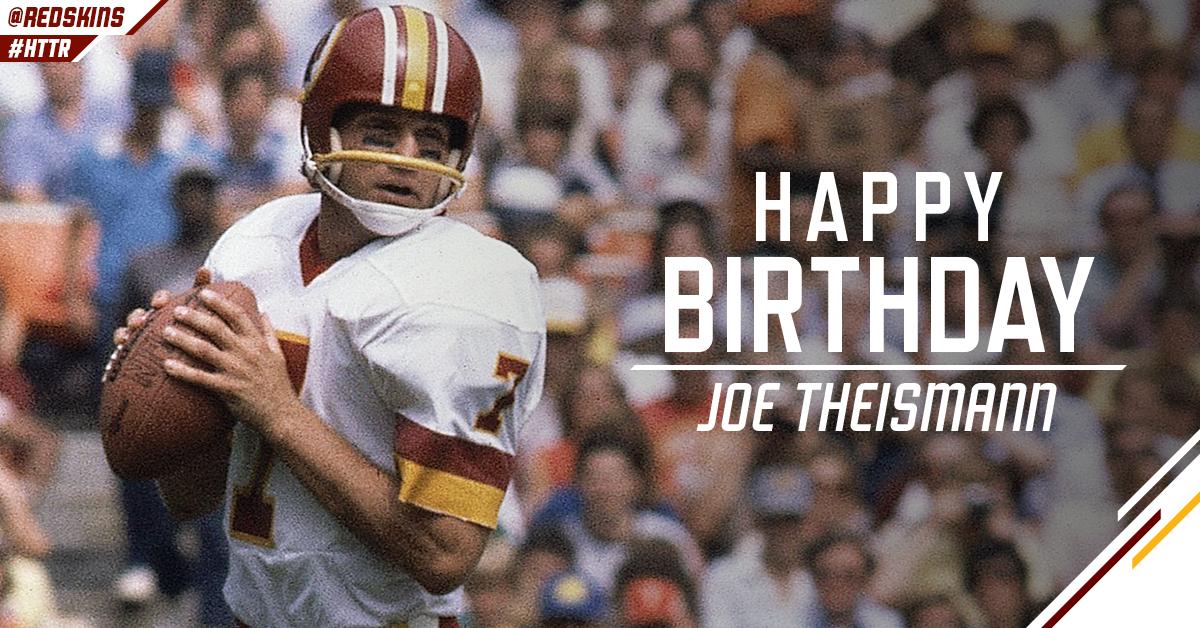 RT to wish a happy birthday to Redskins great QB Joe Theismann7! HTTR ...