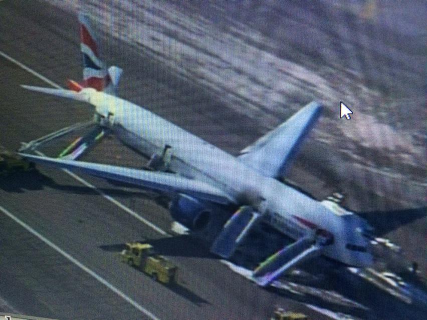 BA plane fire: 'Two emergency slides failed to deploy' - ITV News