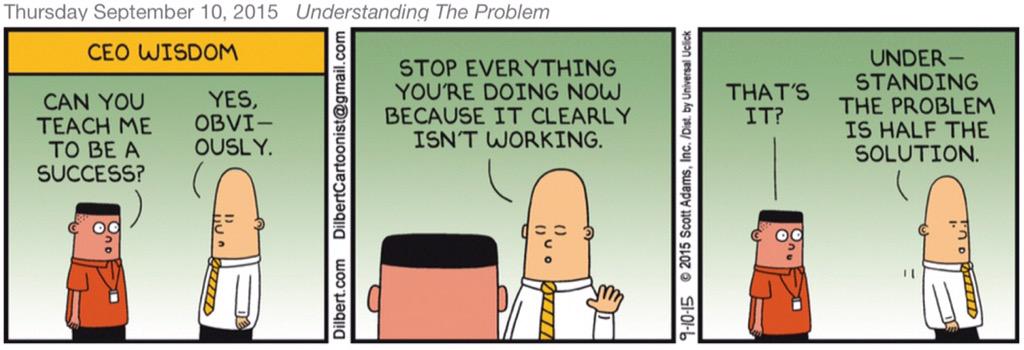 CEO wisdom — Dilbert today — | Scoopnest