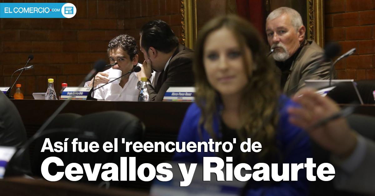 Carla Cevallos y Antonio Ricaurte comparten espacio en la sala del ...