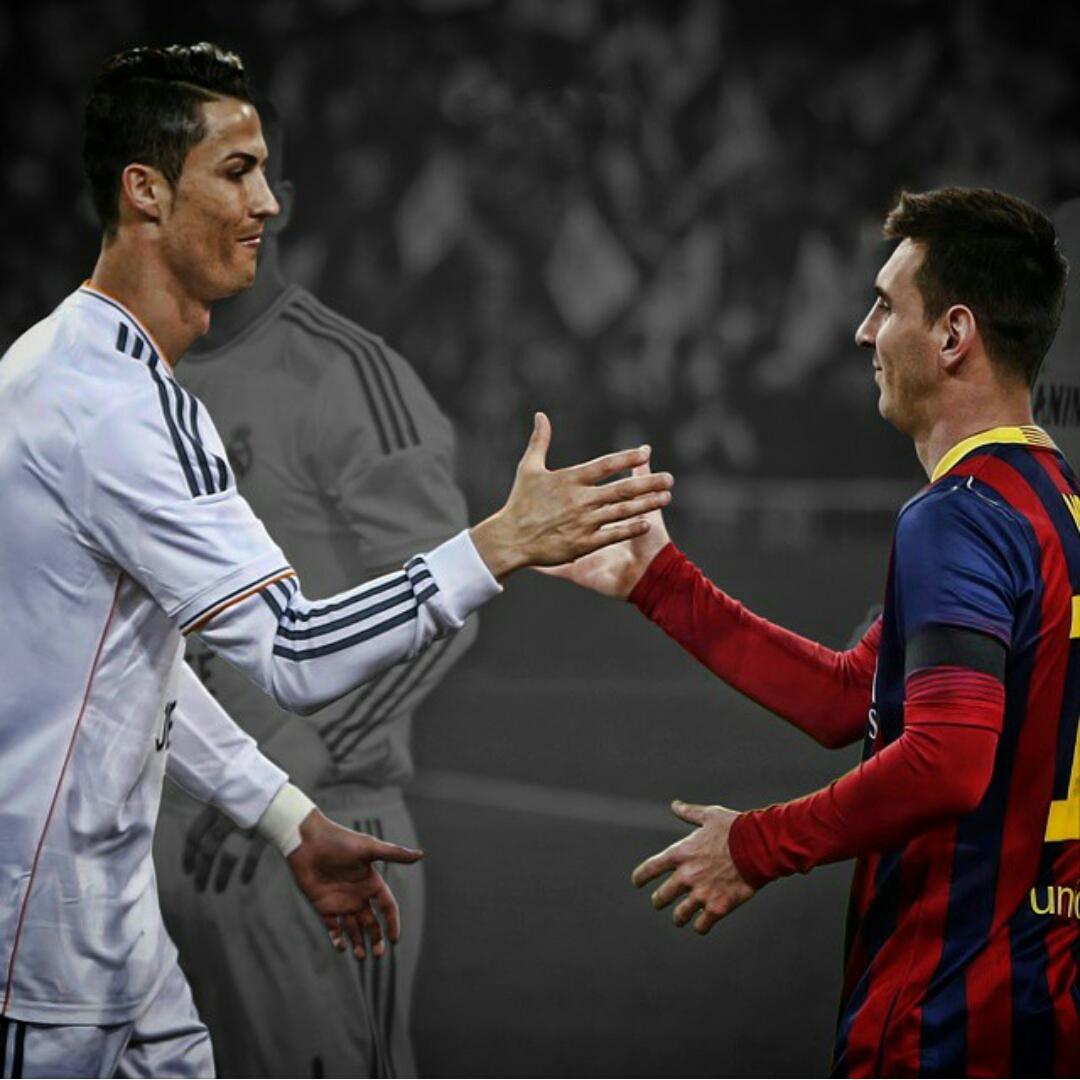 Ronaldo And Messi Handshake