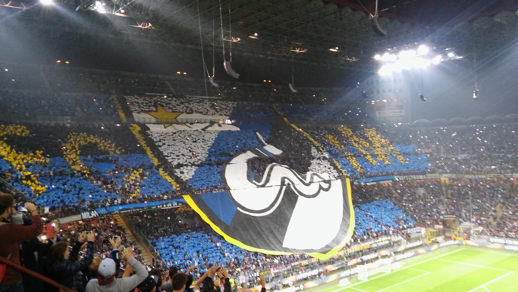 Ecco la coreografia Curva Nord per l'Inter InterMilan | Eurosport IT ...