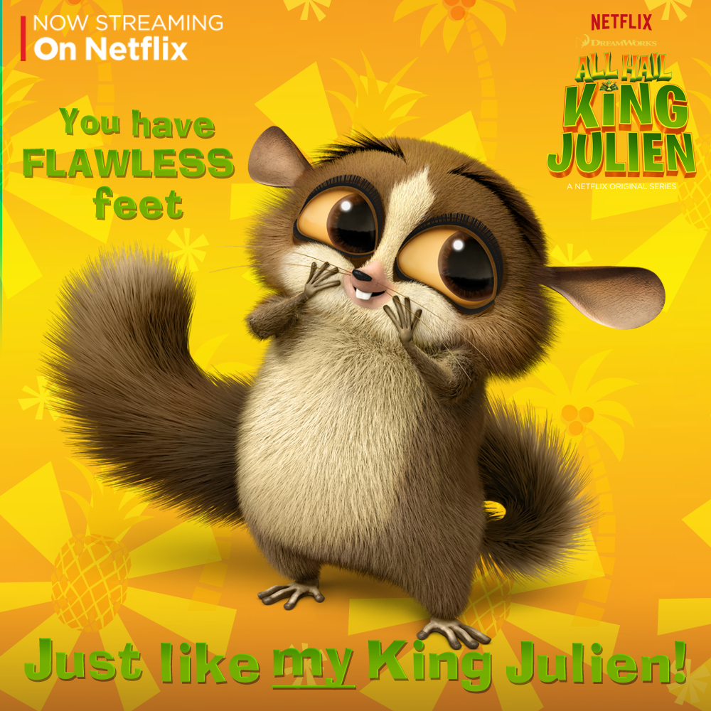 King Julien And Mort Feet