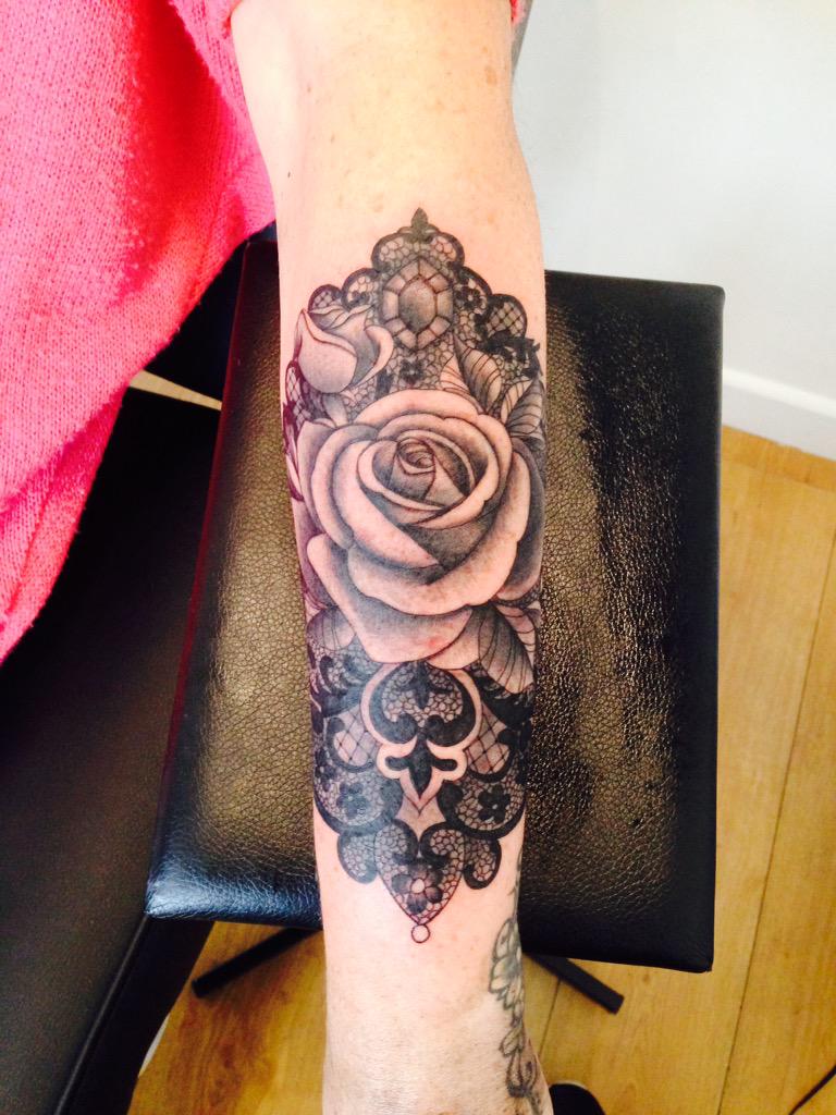 Lace Forearm Tattoos 27 Best Lace Tattoo Designs For Every Women
