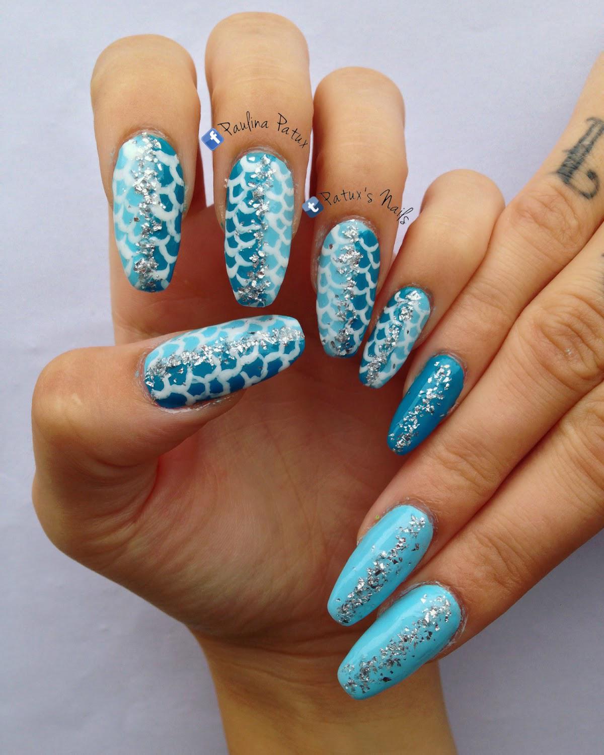 Fish Scale Nail Art