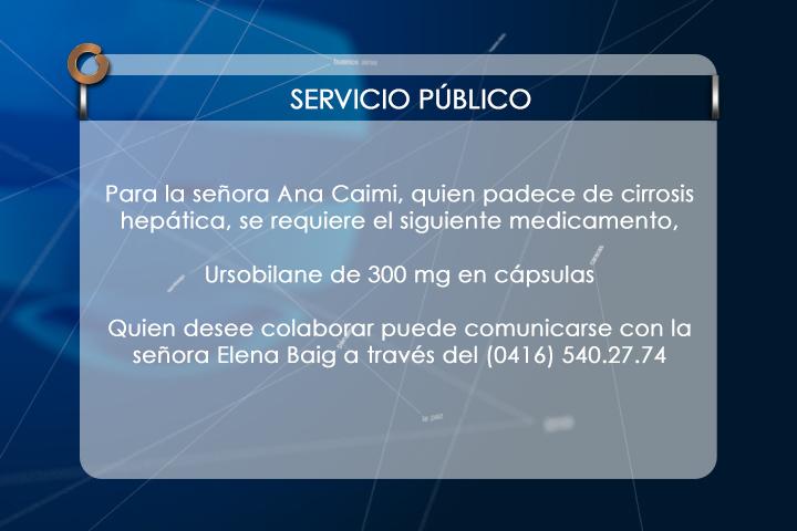 ServicioPúblico Se requiere Ursobilane de 300 mg | Globovisión | Scoopnest