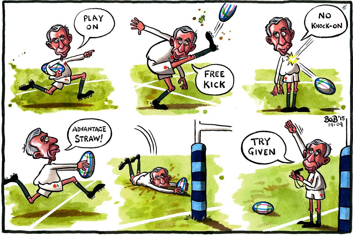 Today's cartoon Straw RugbyWorldCup | The Telegraph | Scoopnest