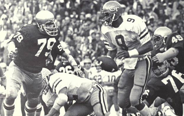 40 years ago, when nd played georgia tech, daniel "rudy" ruettiger (45 ...