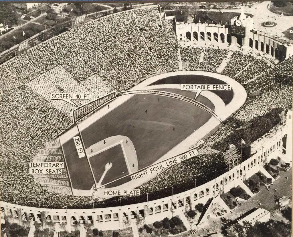 The dodgers played at the coliseum from 1958 to 1961 after moving to l ...