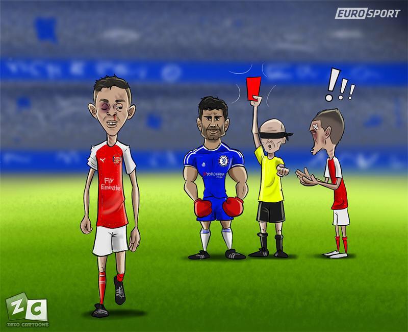 Chelsea Vs Arsenal Cartoons