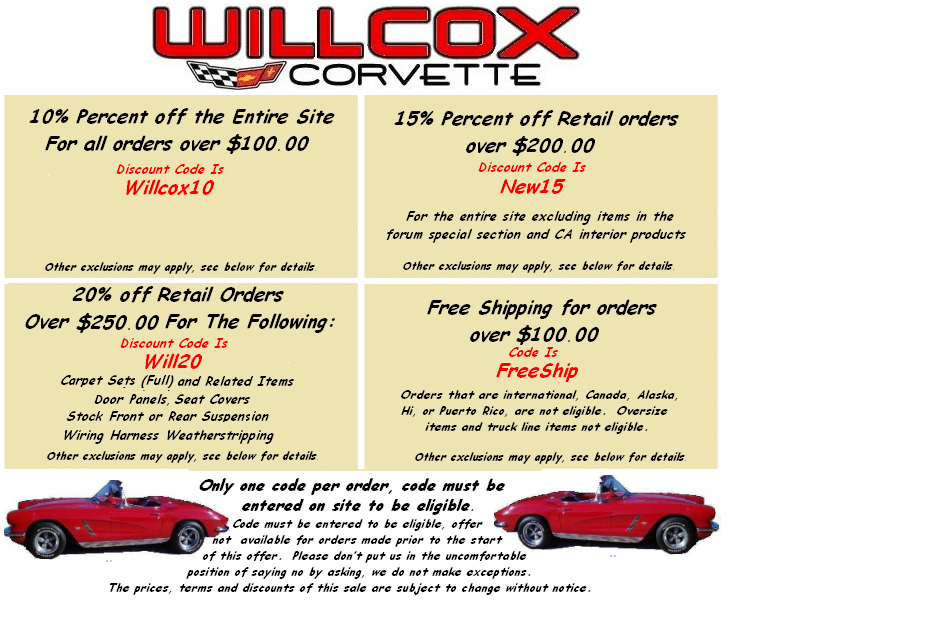 Willcox Sept Weekend Sale 3, Weatherstripping, Wire Harness, Package ...