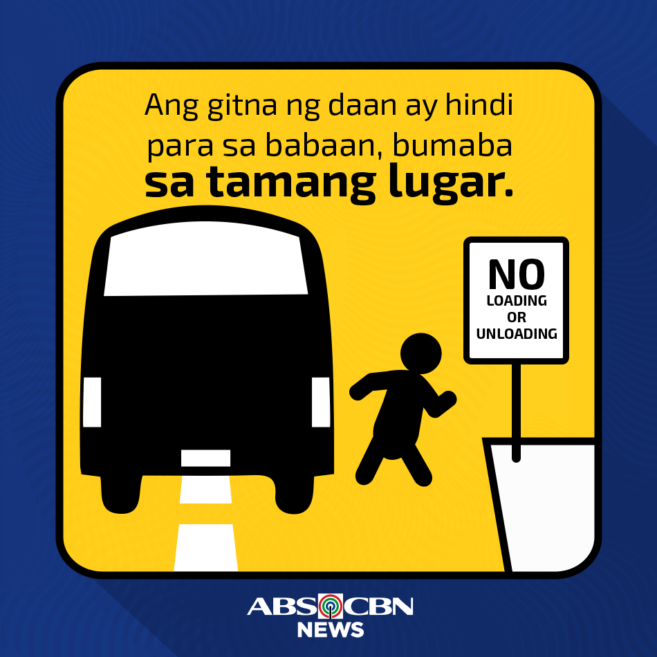 Ang pagbaba at pagsakay ng sasakyan, parang pag-ibig, may tamang lugar ...