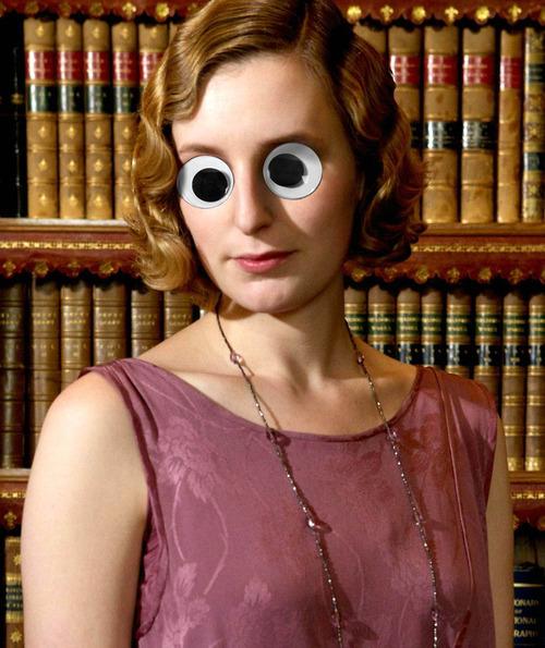 Edith Downton Abbey Googly Eyes