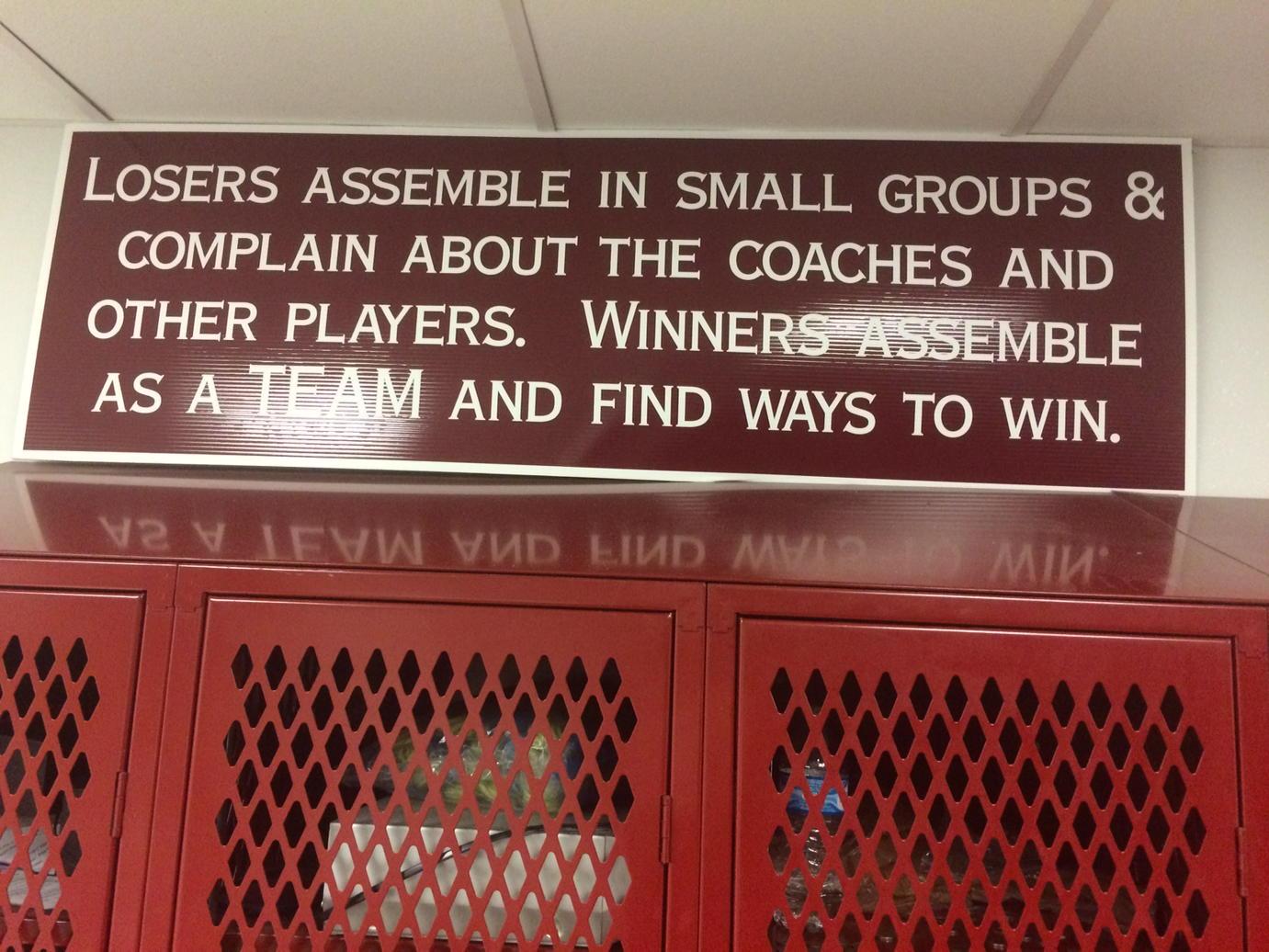 Inspirational Quotes In Locker Rooms
