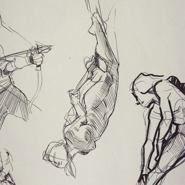 「When all else fails, figure draw! 」Intindraの漫画