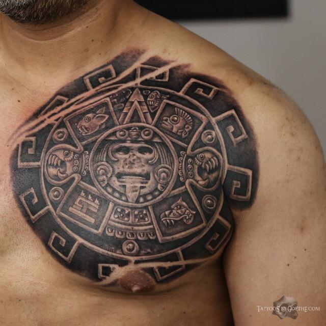 Aztec Stone Tattoo
