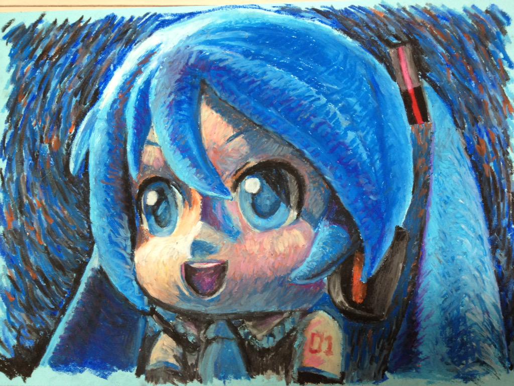 Mikudayo pointillism art : r/Vocaloid