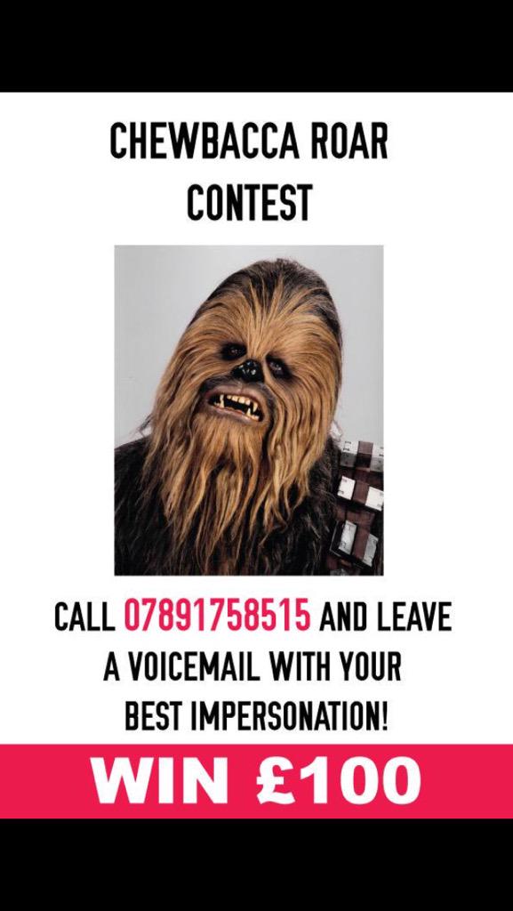 Chewbacca Roar Contest