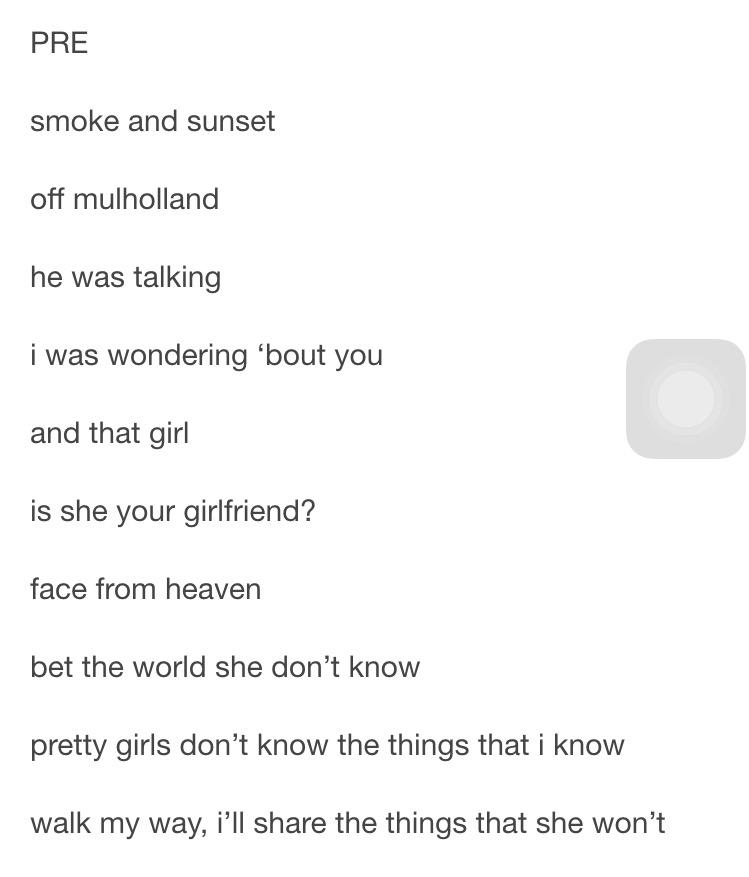 Lorde Tumblr Lyrics