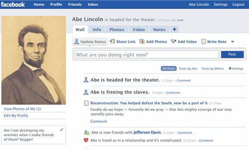 David Anderson on Twitter: "Abraham Lincoln and Facebook Templates for ...