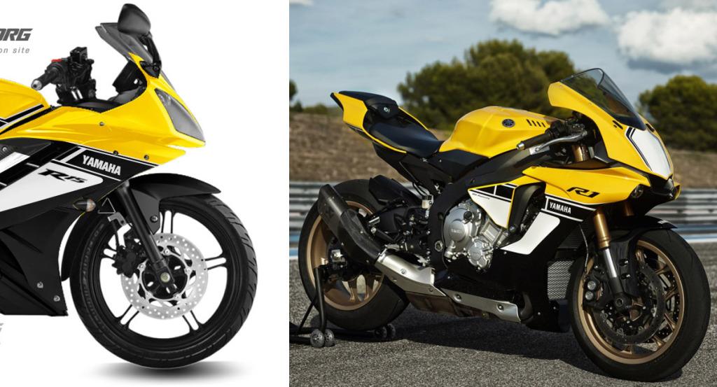 Yamaha R15 Yellow