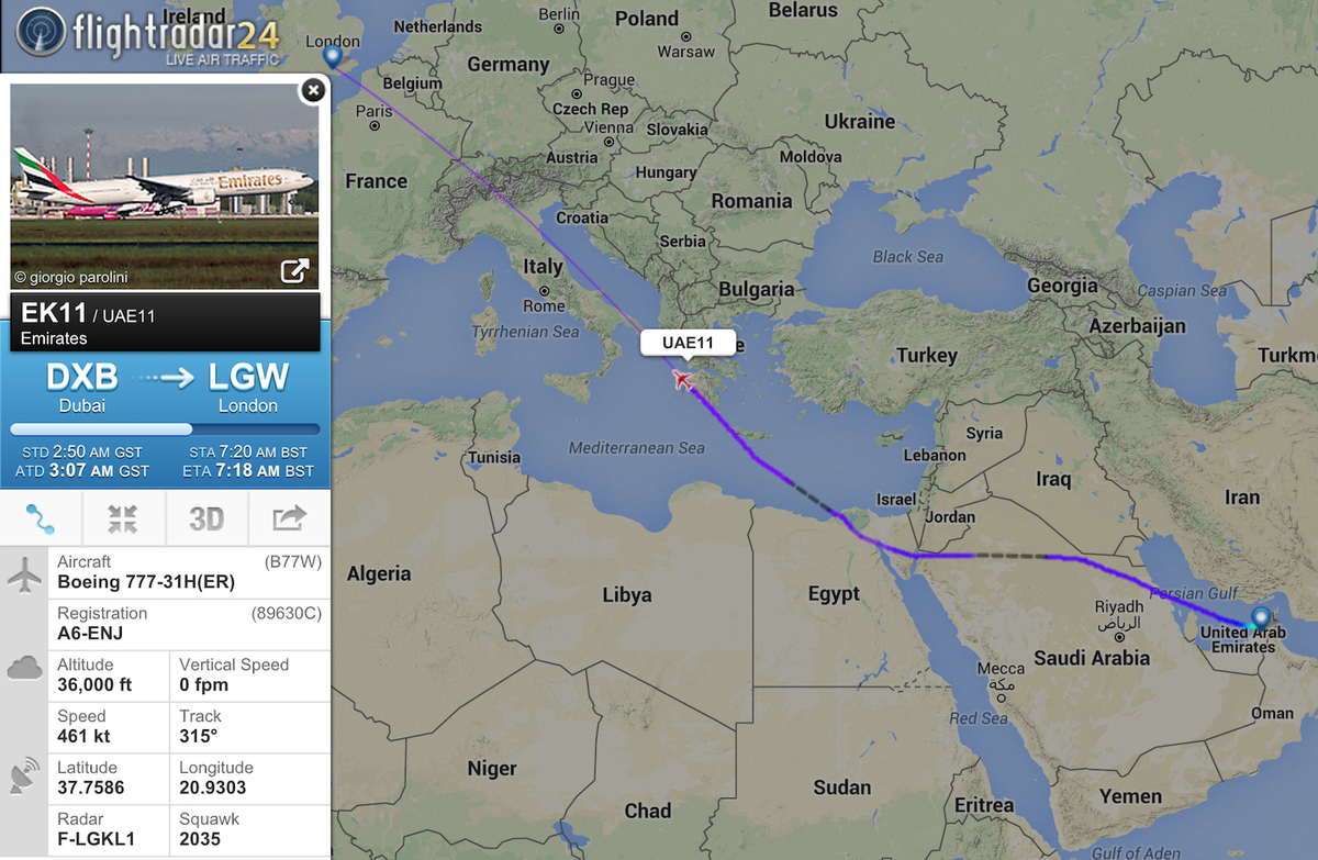 Other airlines are also adjusting routes due to the expanded Syrian ...