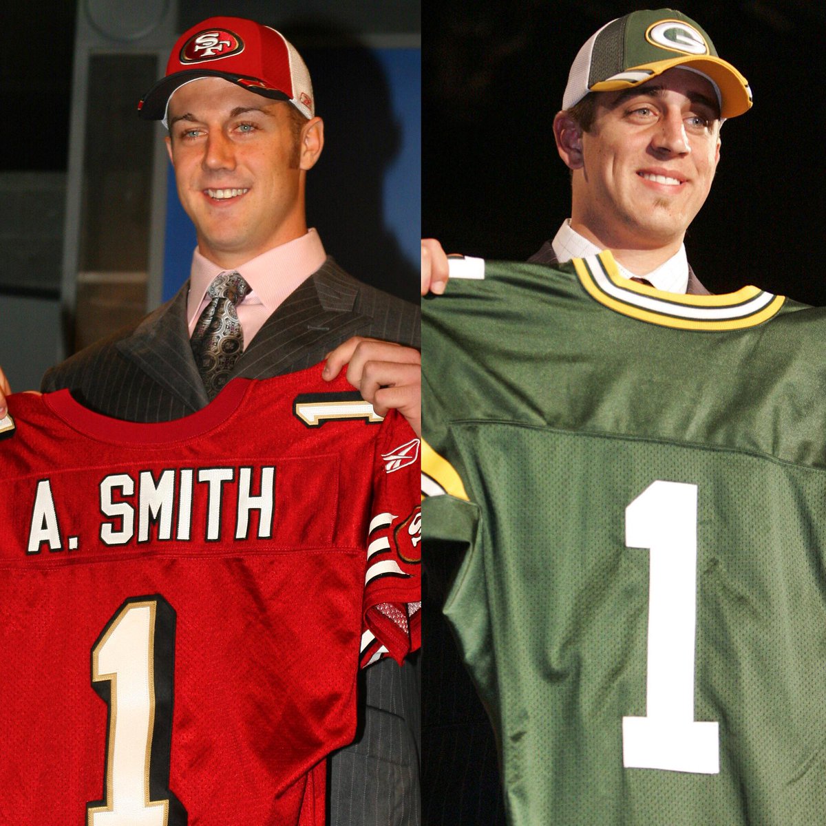 2005 nfl draft 1st round: no. 1 - alex smith no. 24 - aaron rodgers ...