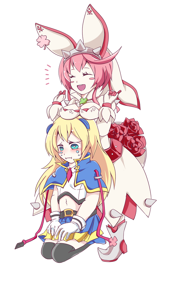 The Big Imageboard Tbib 2girls T Ahoge Arc System Works Black