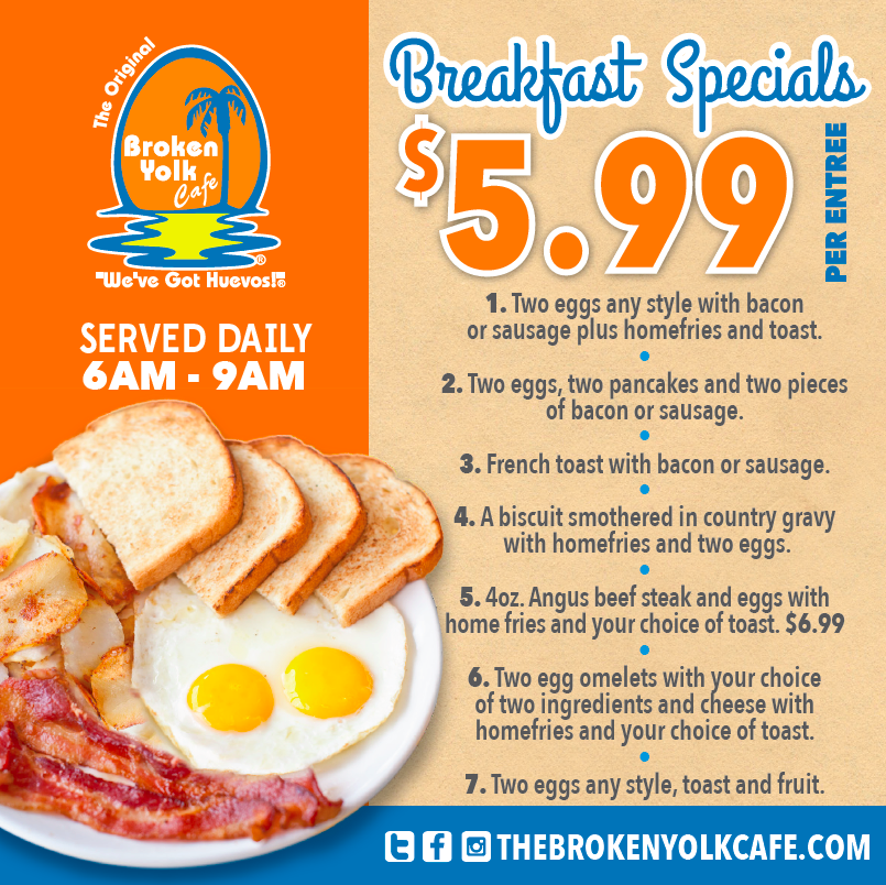 Broken Yolk Menu